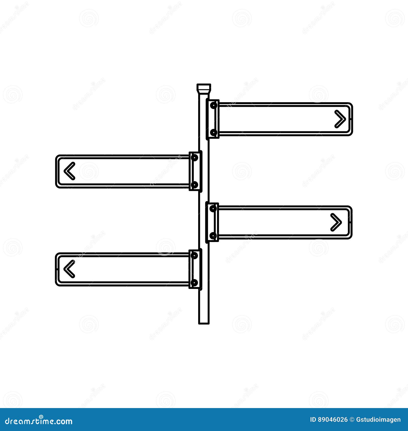 Road Traffic Signal with Arrow Stock Illustration - Illustration of ...