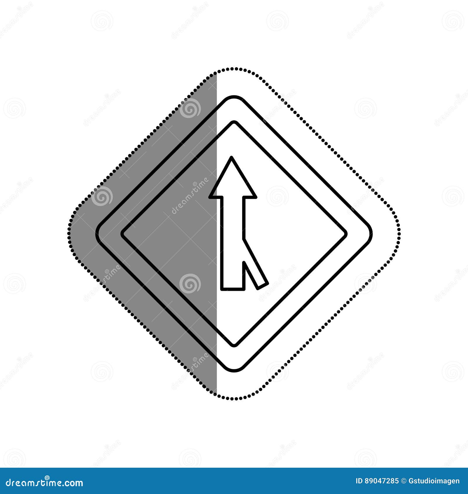 Road Traffic Signal with Arrow Stock Illustration - Illustration of ...
