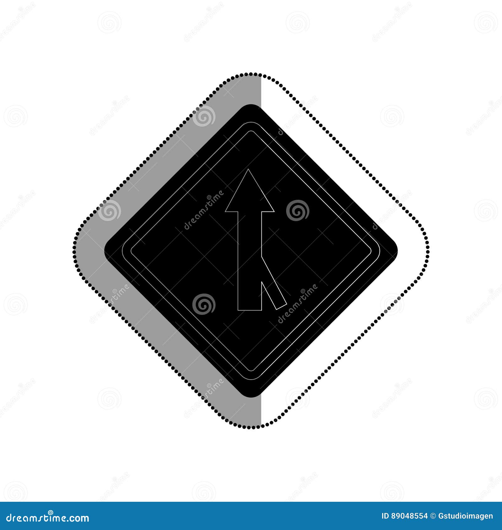 Road Traffic Signal with Arrow Stock Illustration - Illustration of ...