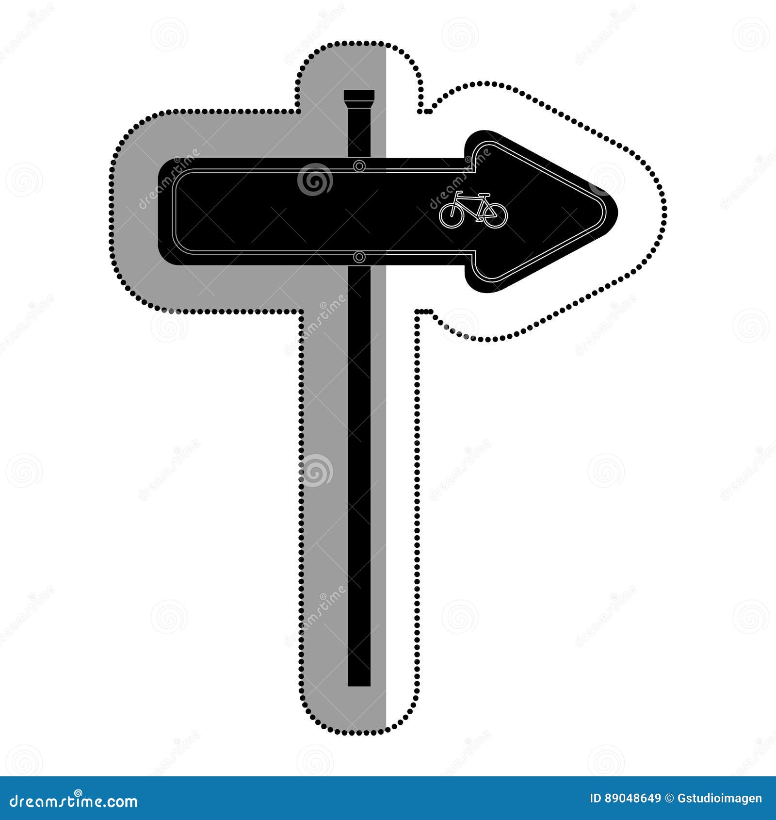 Road Traffic Signal with Arrow Stock Illustration - Illustration of ...