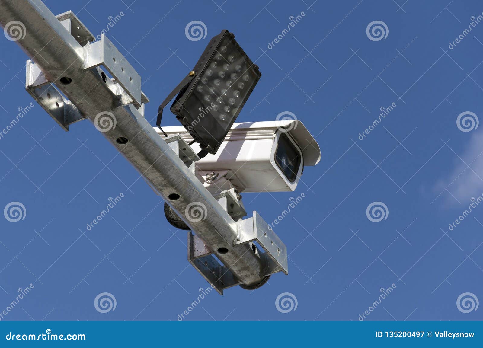 Road Traffic Surveillance Camera Stock Image - Image of illegal ...