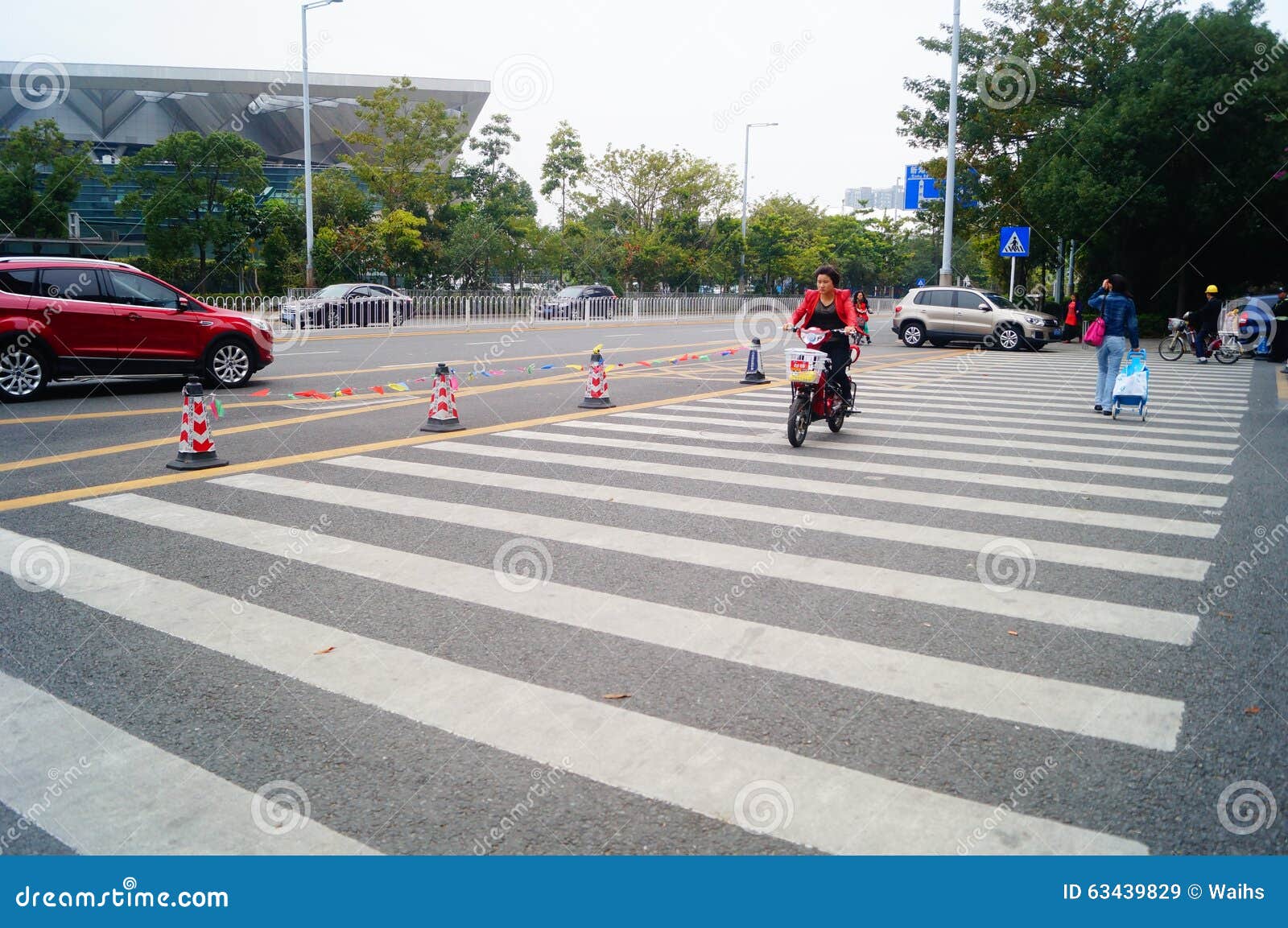 Road Traffic Zebra Crossing Editorial Stock Image - Image of china ...