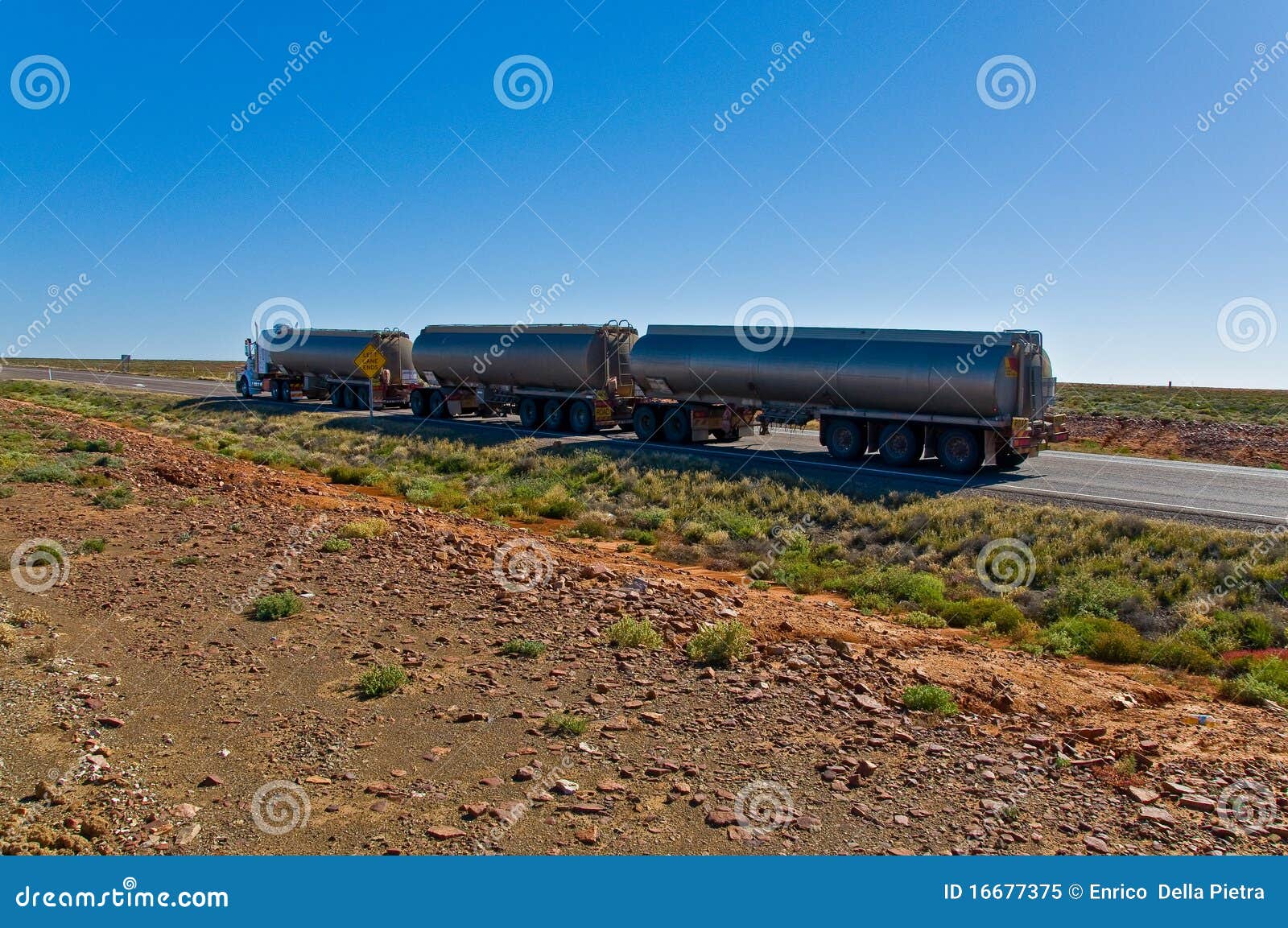The road train stock image. Image of transportation, wheels - 16677375