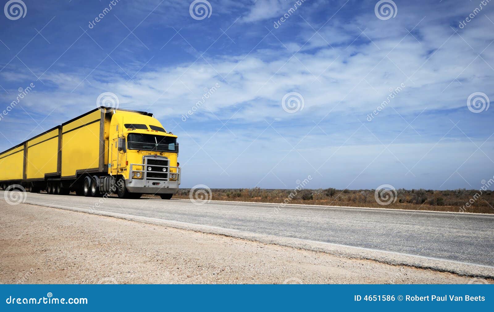 Road train stock photo. Image of blue, australia, highway - 4651586