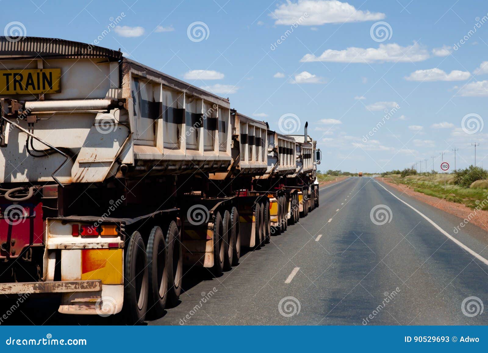 Road Train - Australia stock image. Image of road, load - 90529693