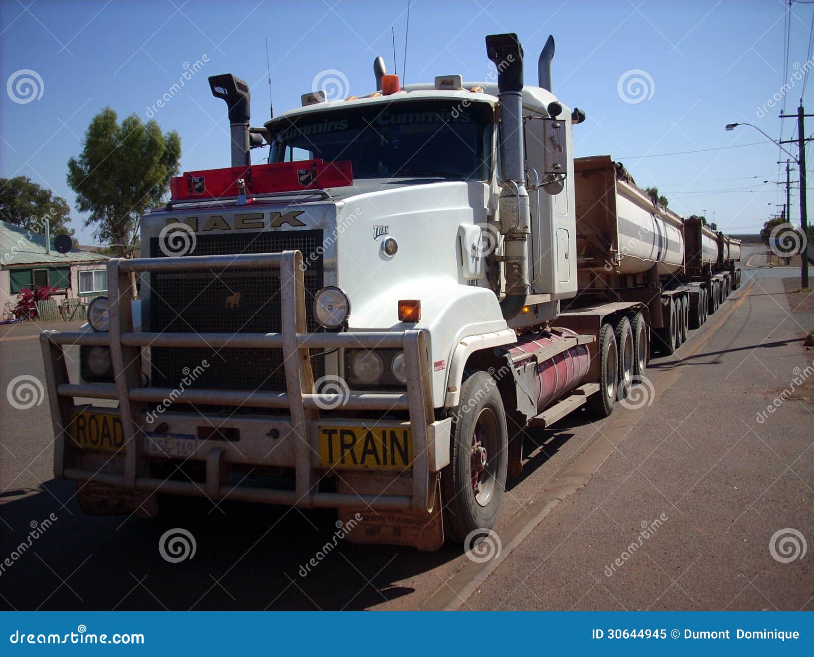 Road Train Cattle Semi Trailer Accident On Highway. Editorial Image ...