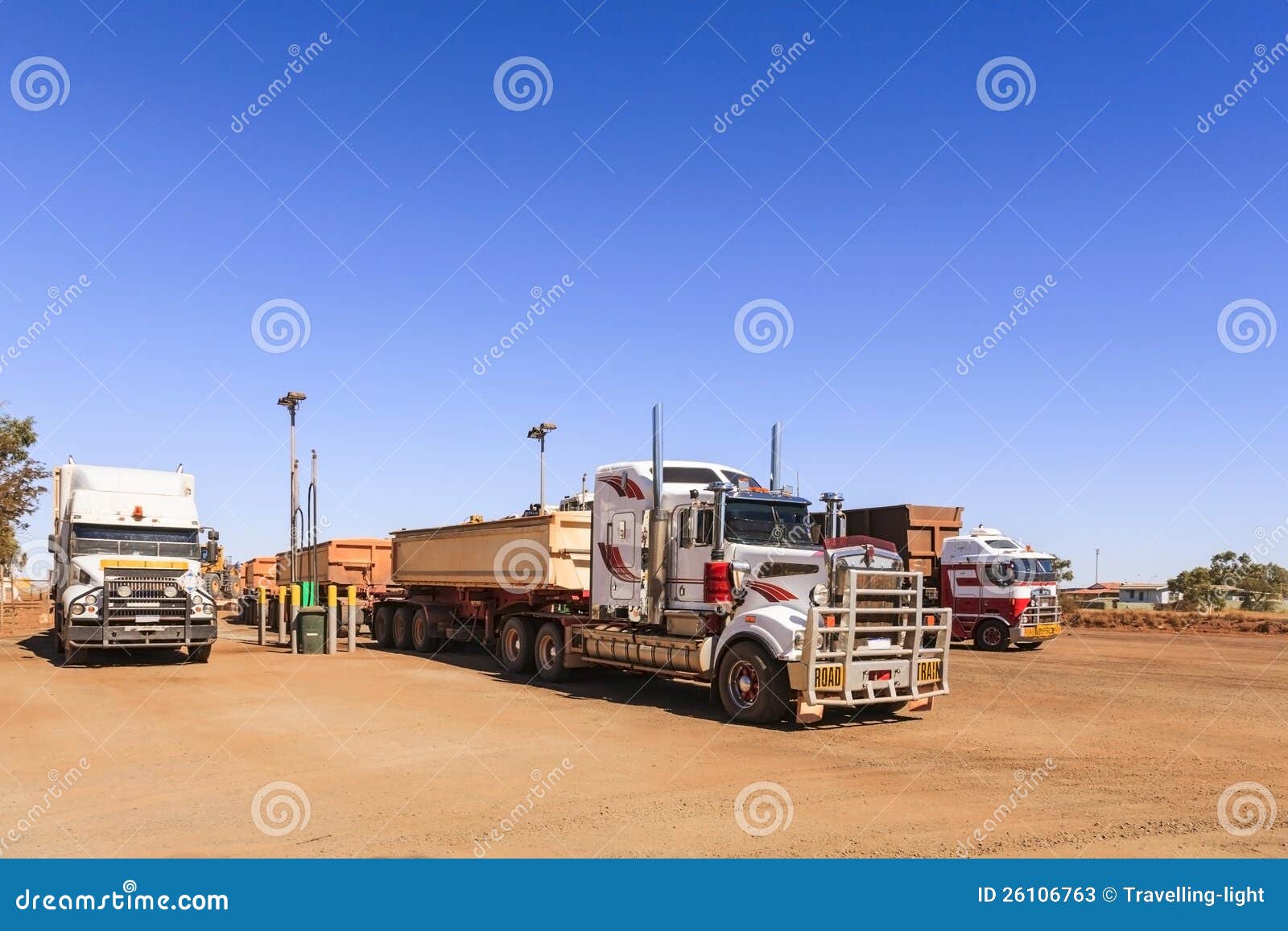 Road Trains Australia stock image. Image of outback, trains - 26106763