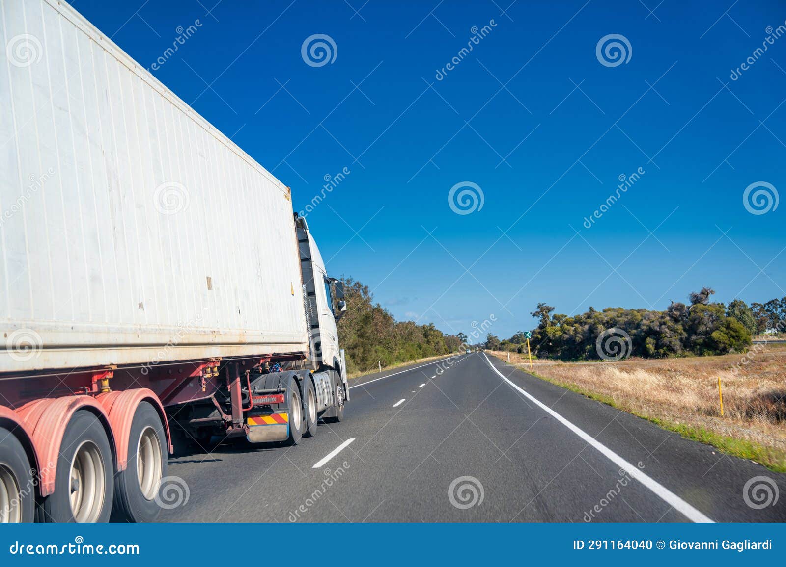 Road Trains in Western Australia Stock Photo - Image of asphalt ...
