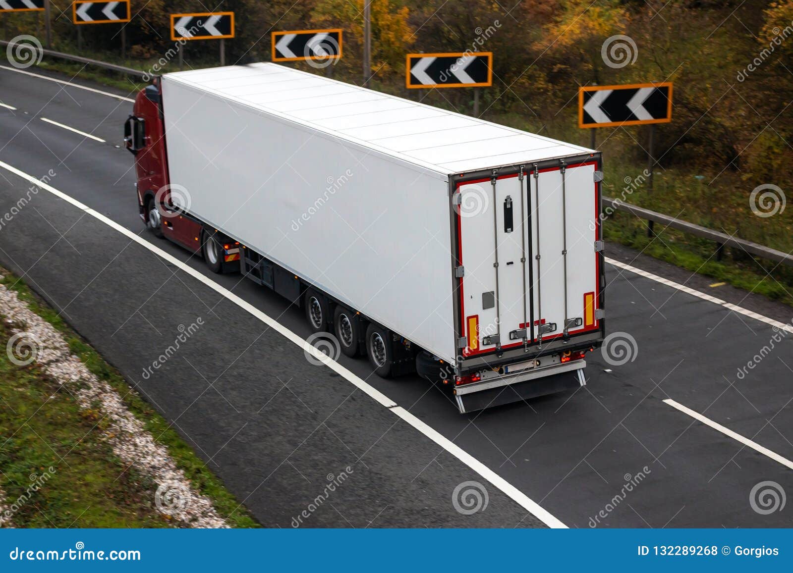 Road Transport. Articulated Lorry Stock Photo - Image of heavy, europe ...
