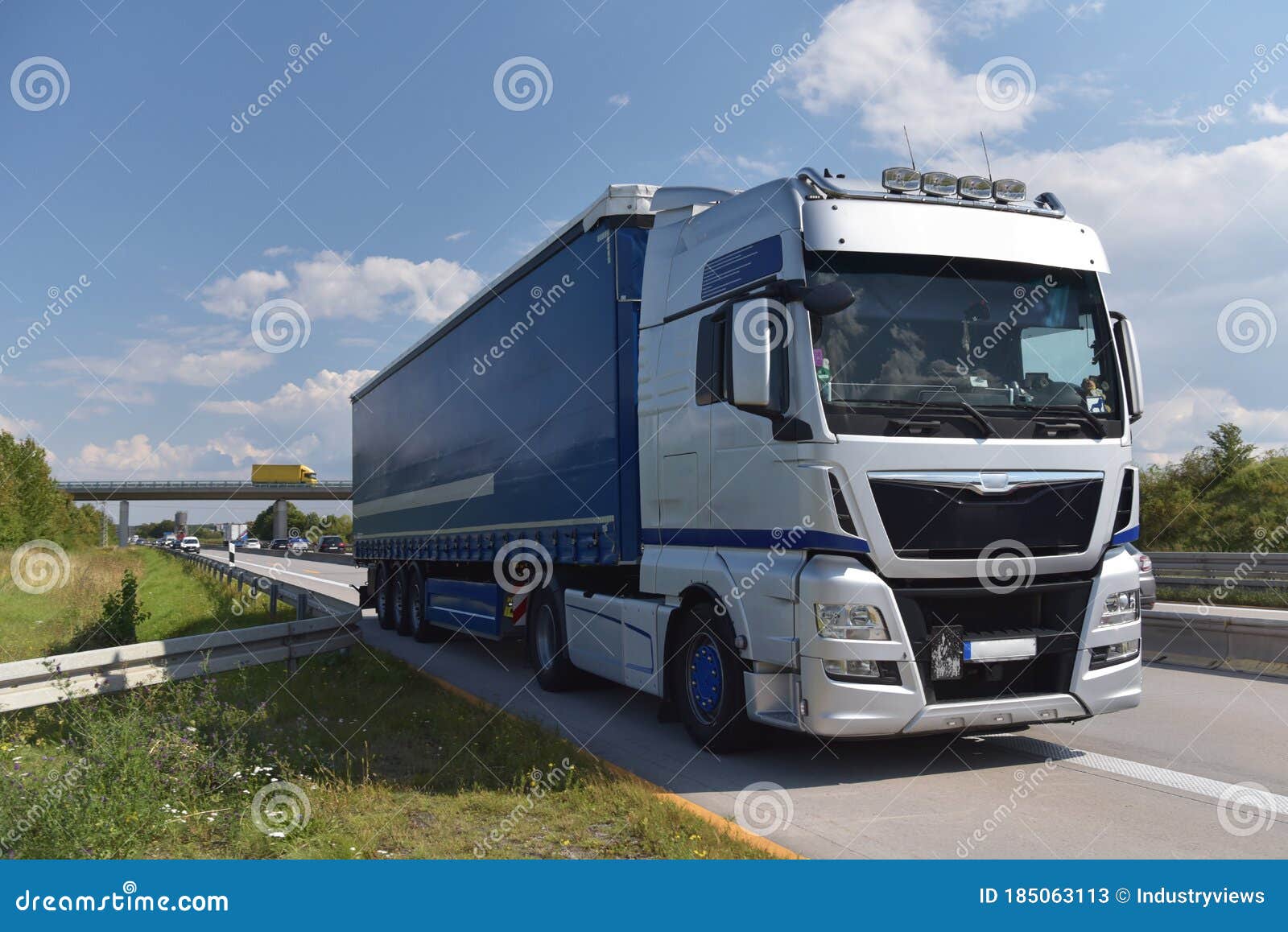 Road Transport of Goods by Lorries - Trade and Transport Stock Image ...