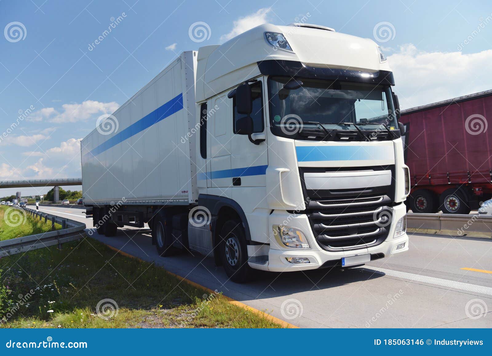 Road Transport of Goods by Lorries - Trade and Transport Stock Photo ...