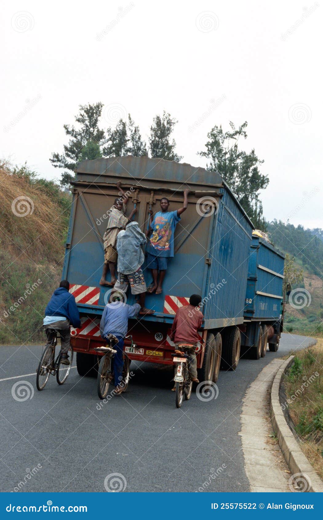 Road transport in Rwanda. editorial photography. Image of transport ...