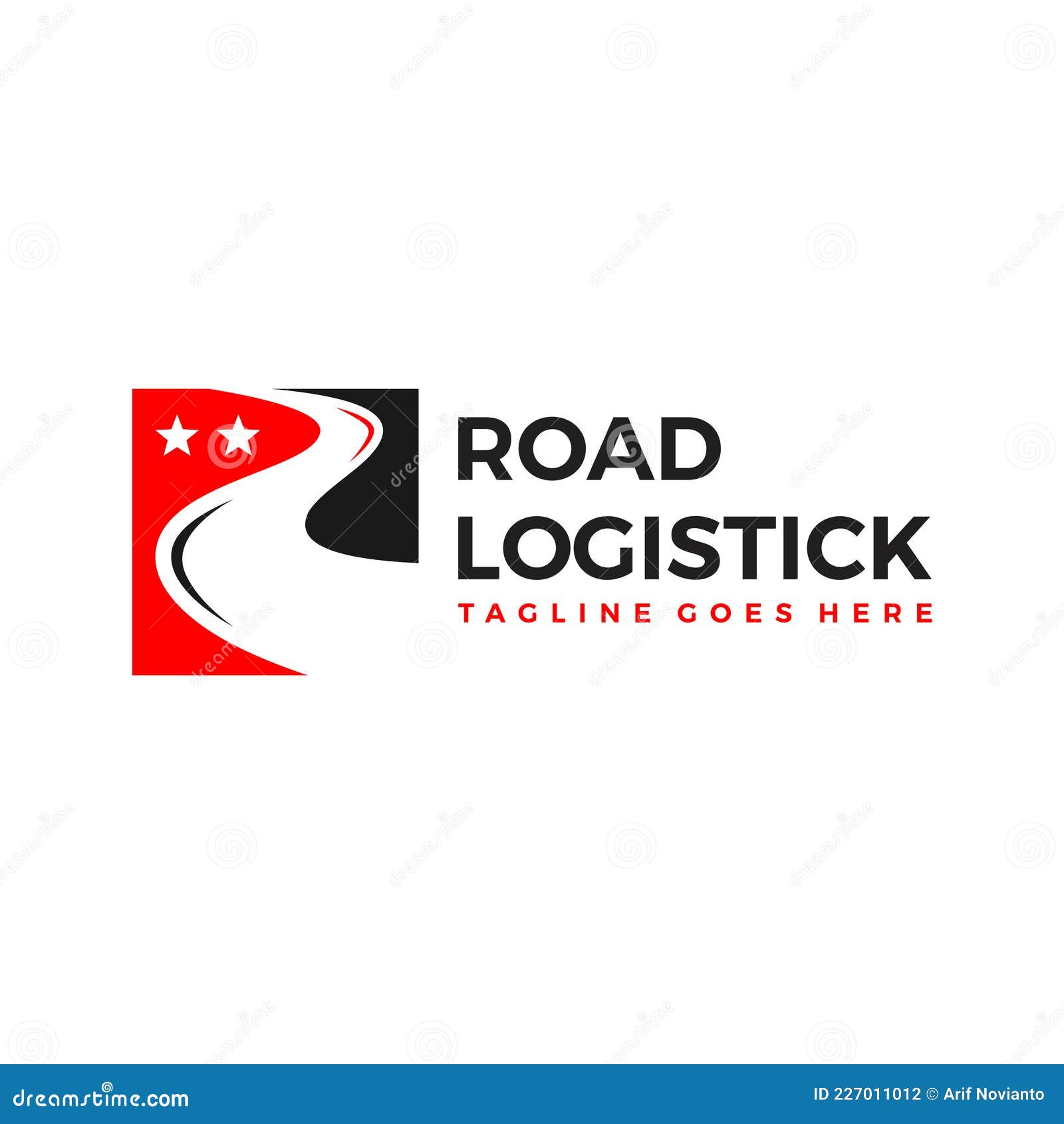 Road Transportation Illustration Logo with Letter R Stock Vector ...