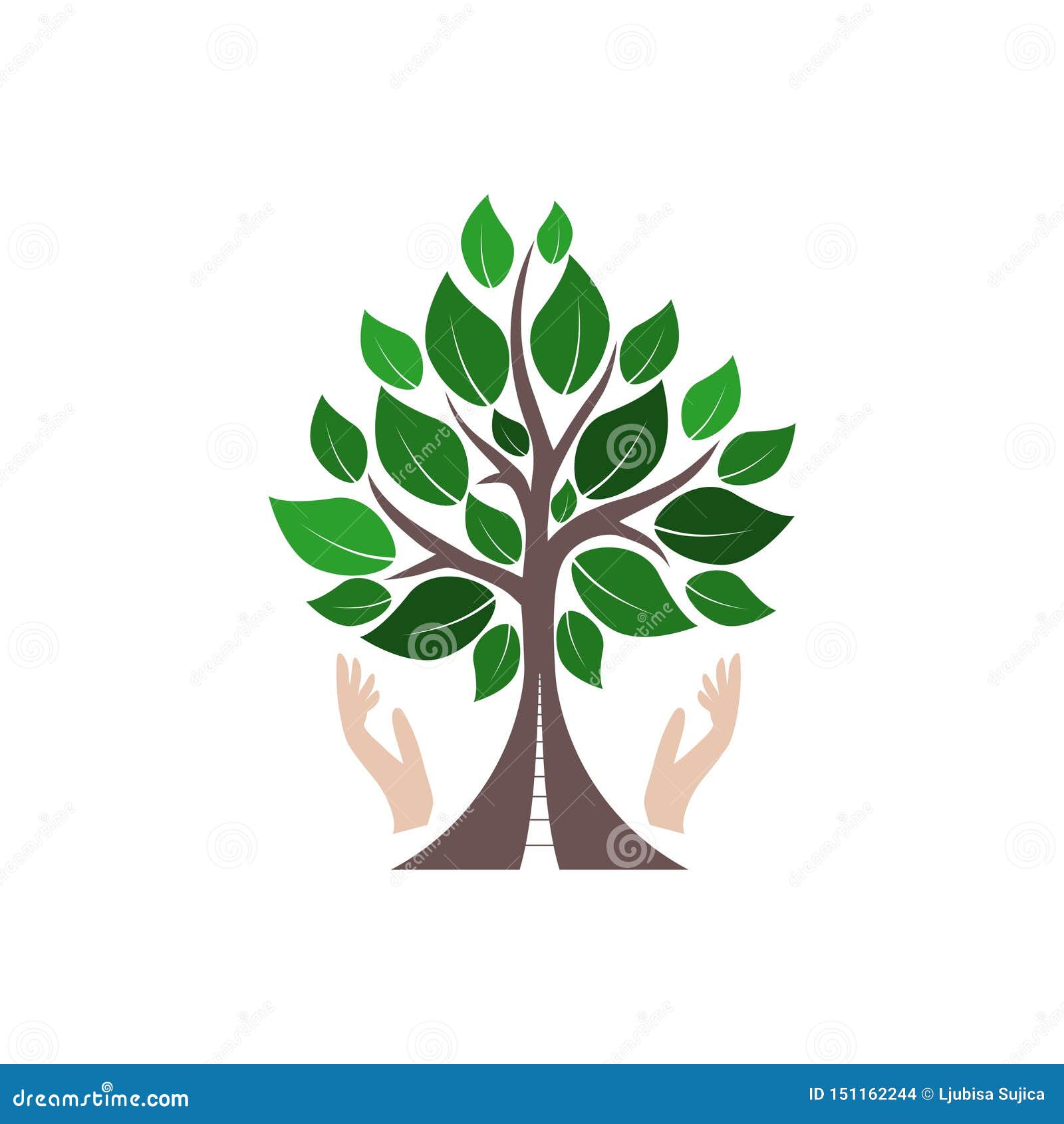 Road tree logo or icon stock illustration. Illustration of silhouette ...