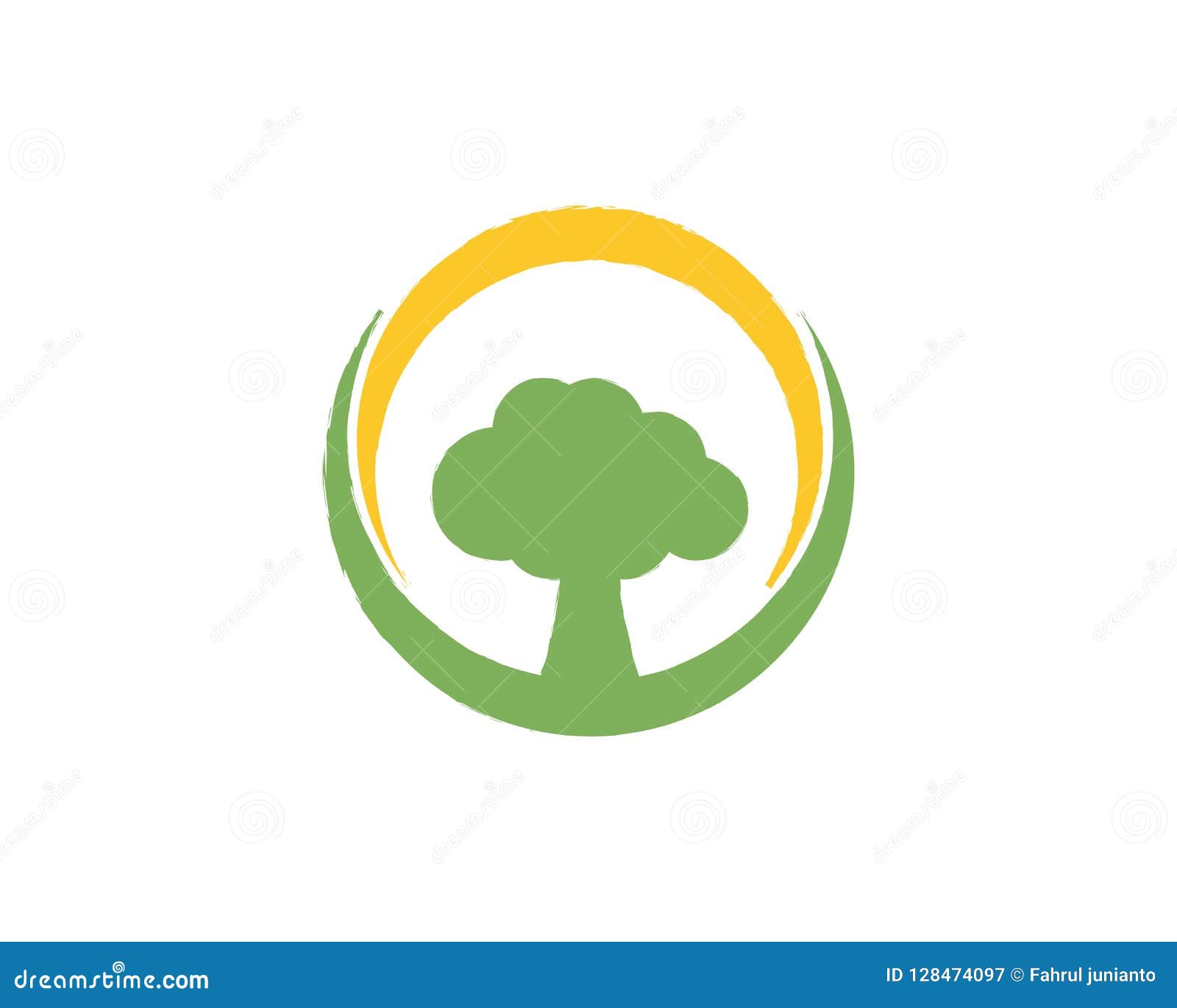 Road tree logo vector stock vector. Illustration of organic - 128474097