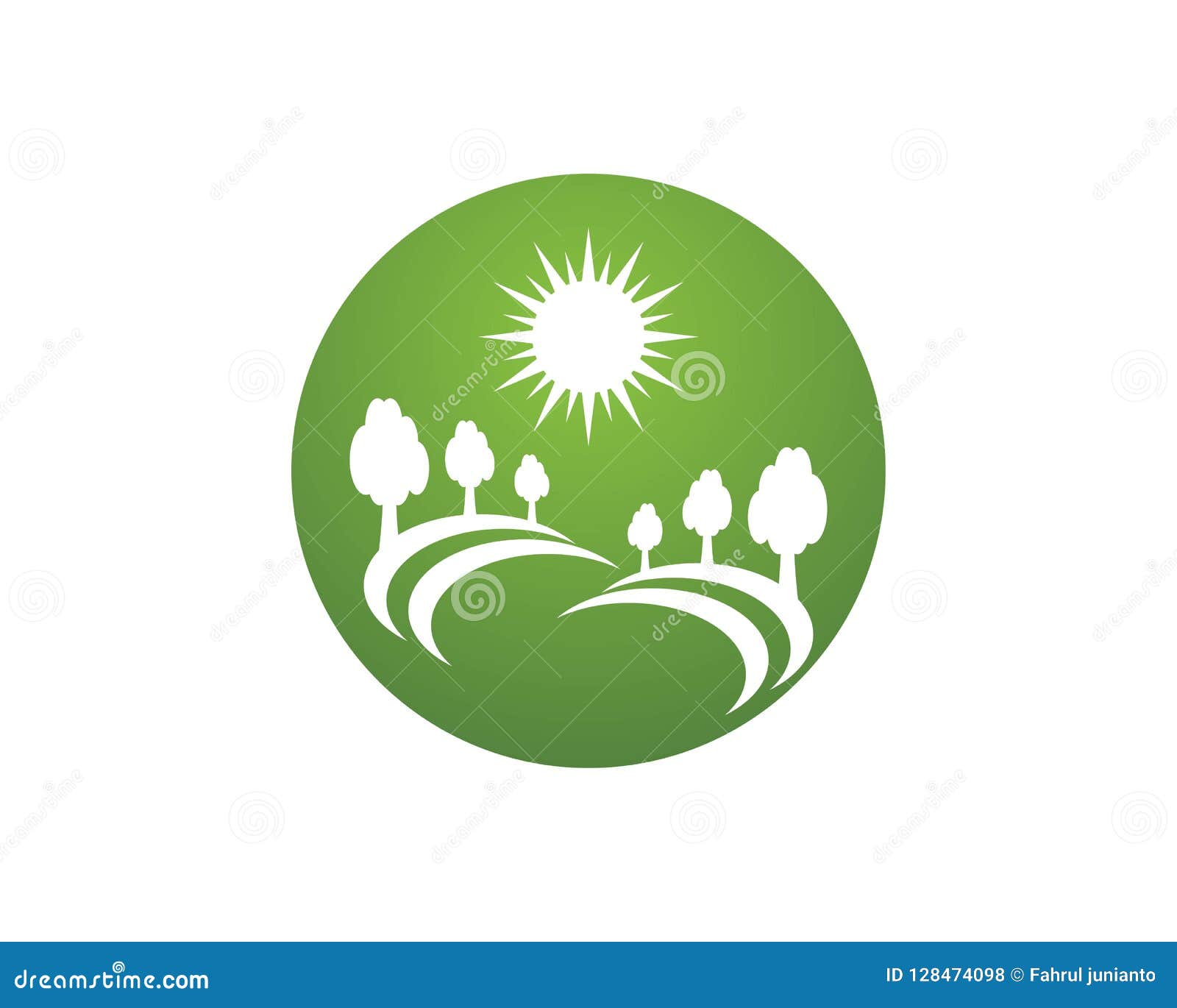 Road tree logo vector stock vector. Illustration of spring - 128474098