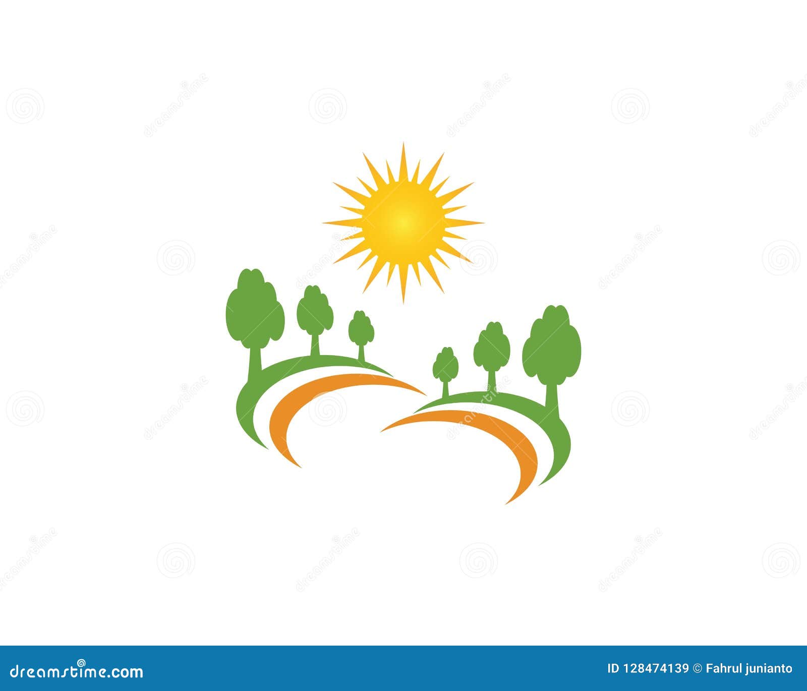 Road Tree Logo Vector | CartoonDealer.com #128474139