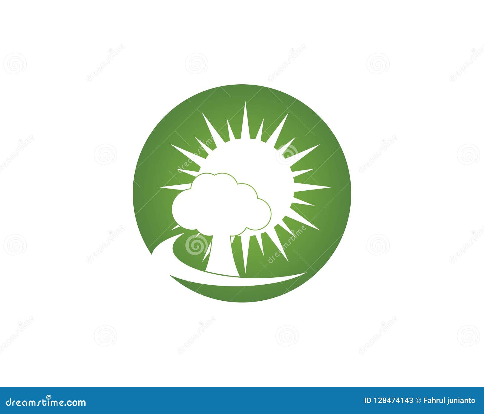 Road tree logo vector stock vector. Illustration of business - 128474143