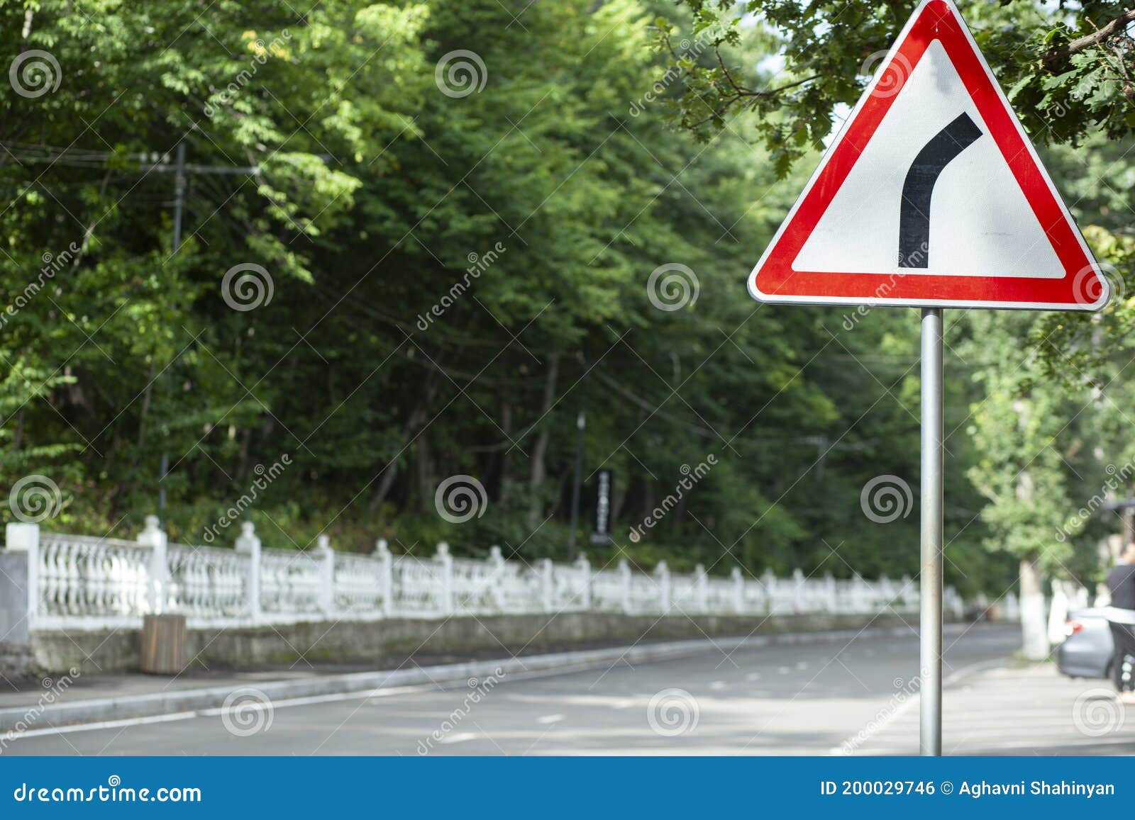 Road triangular sign stock photo. Image of street, black - 200029746