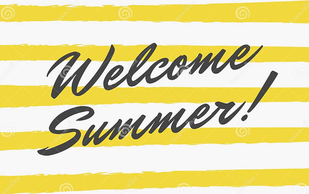 Welcome summer letters stock image. Image of letters - 229231399