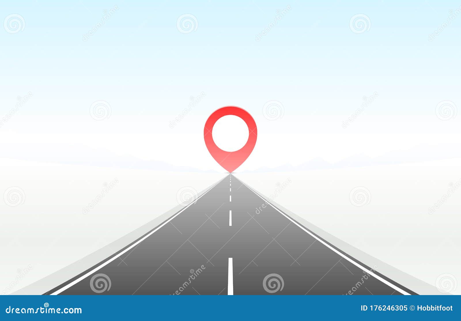 Road Trip Infinity, Pave the Route, Location Information. Stock Vector ...