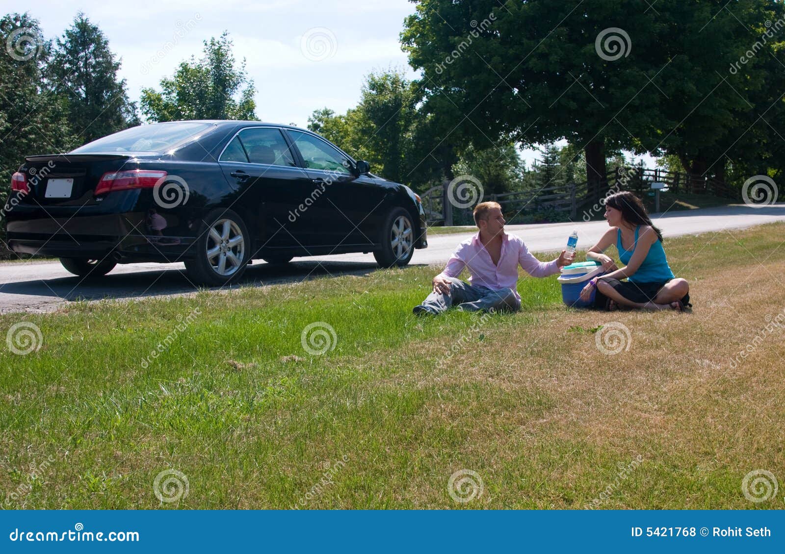 Road Trip - Taking a break stock photo. Image of love - 5421768