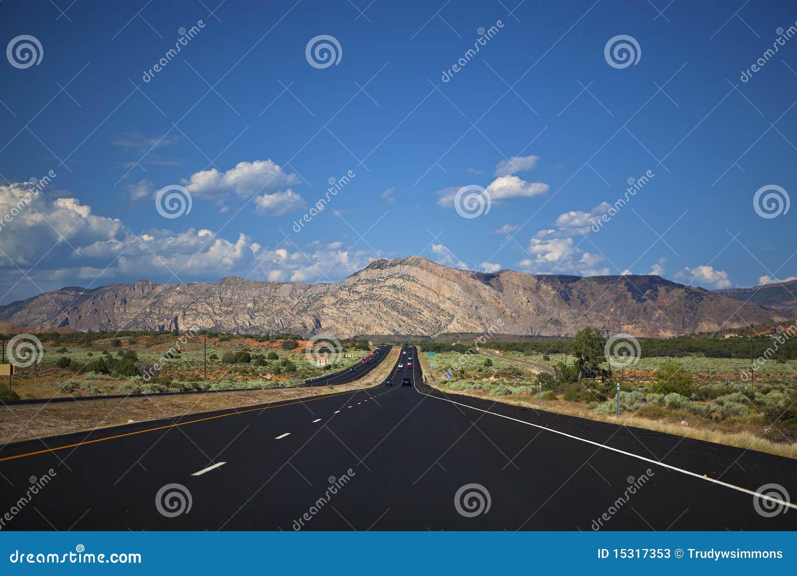 Road Trip in the Wide Open Spaces of America Stock Image - Image of ...