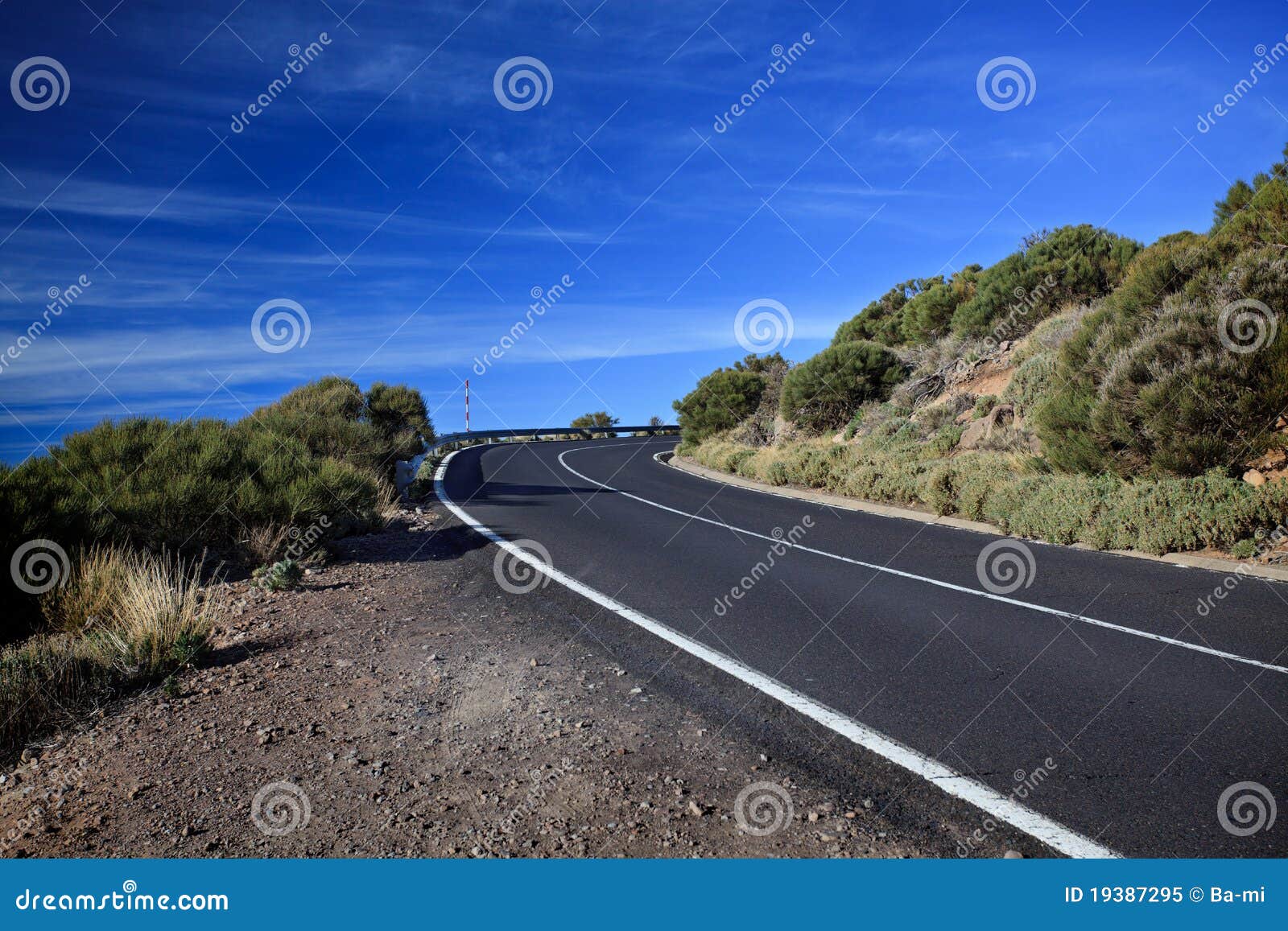 Road turn stock image. Image of nature, island, country - 19387295