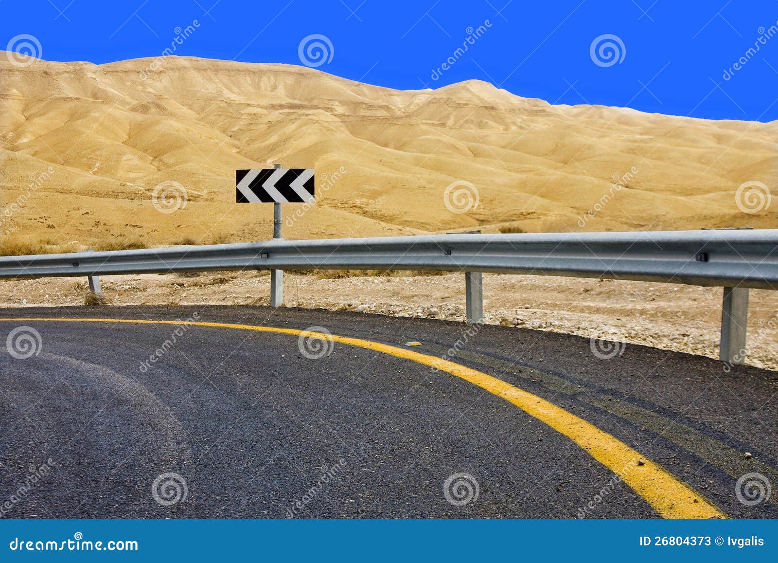 Road Turn Deviation In Highway Egnatia At Dodoni Village Greece Royalty ...