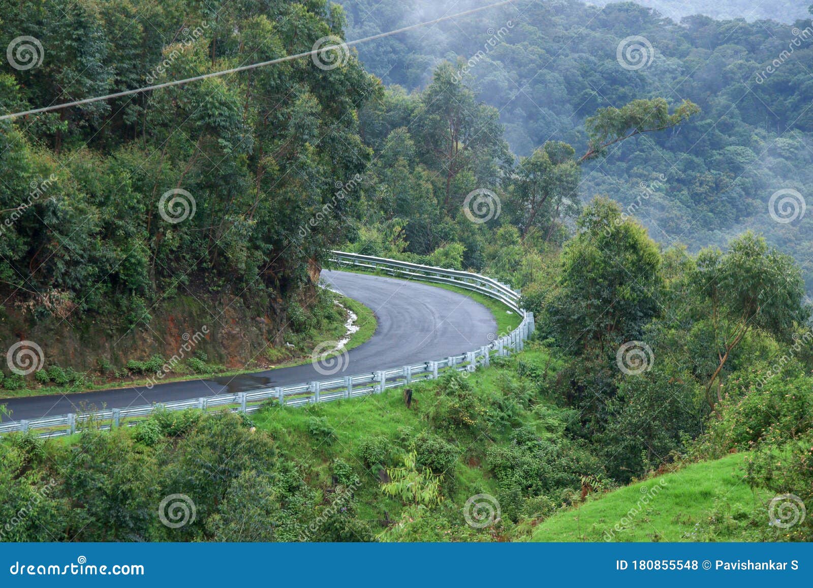 Road turning in high range stock photo. Image of road - 180855548
