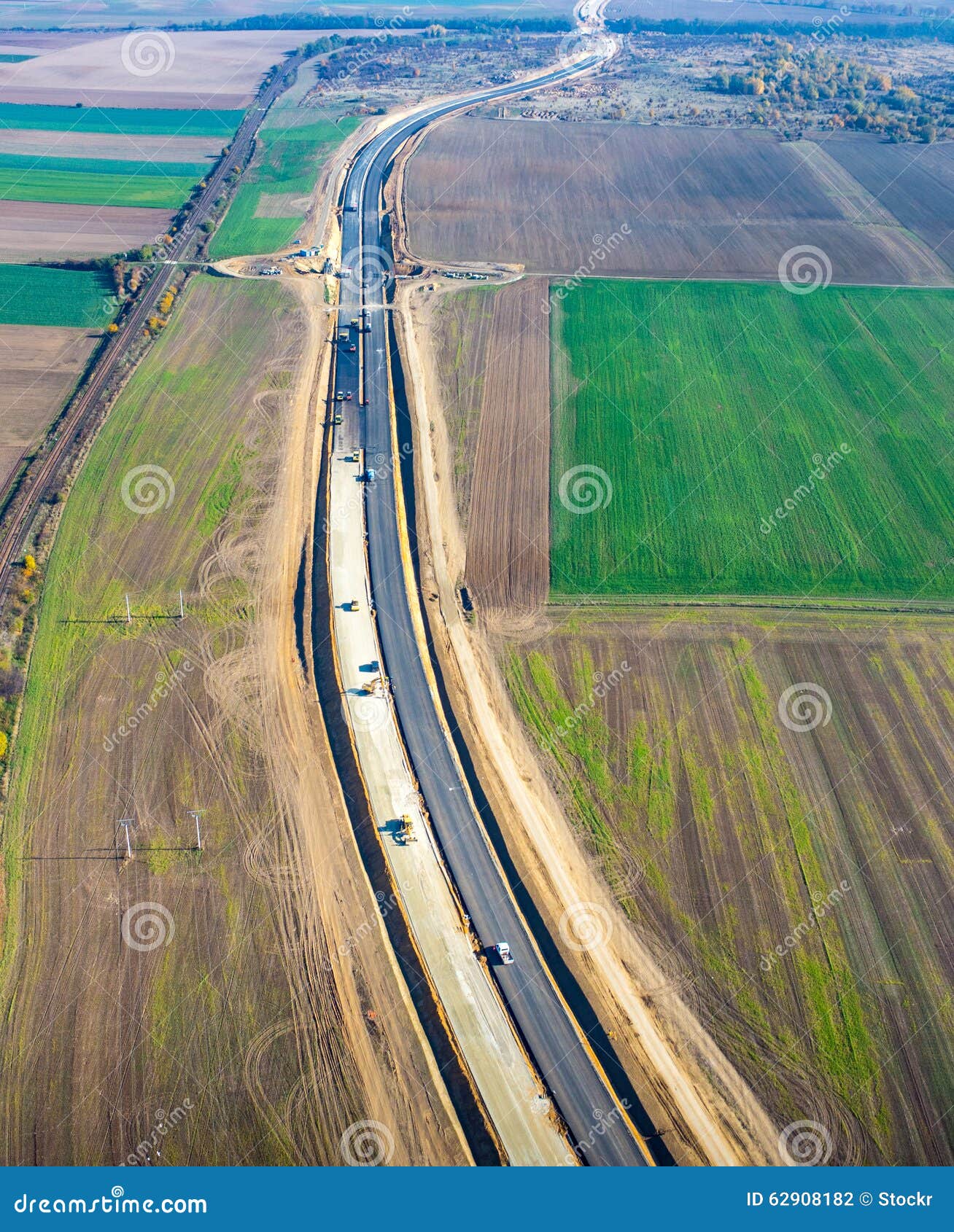 Road under construction stock photo. Image of horizontal - 62908182