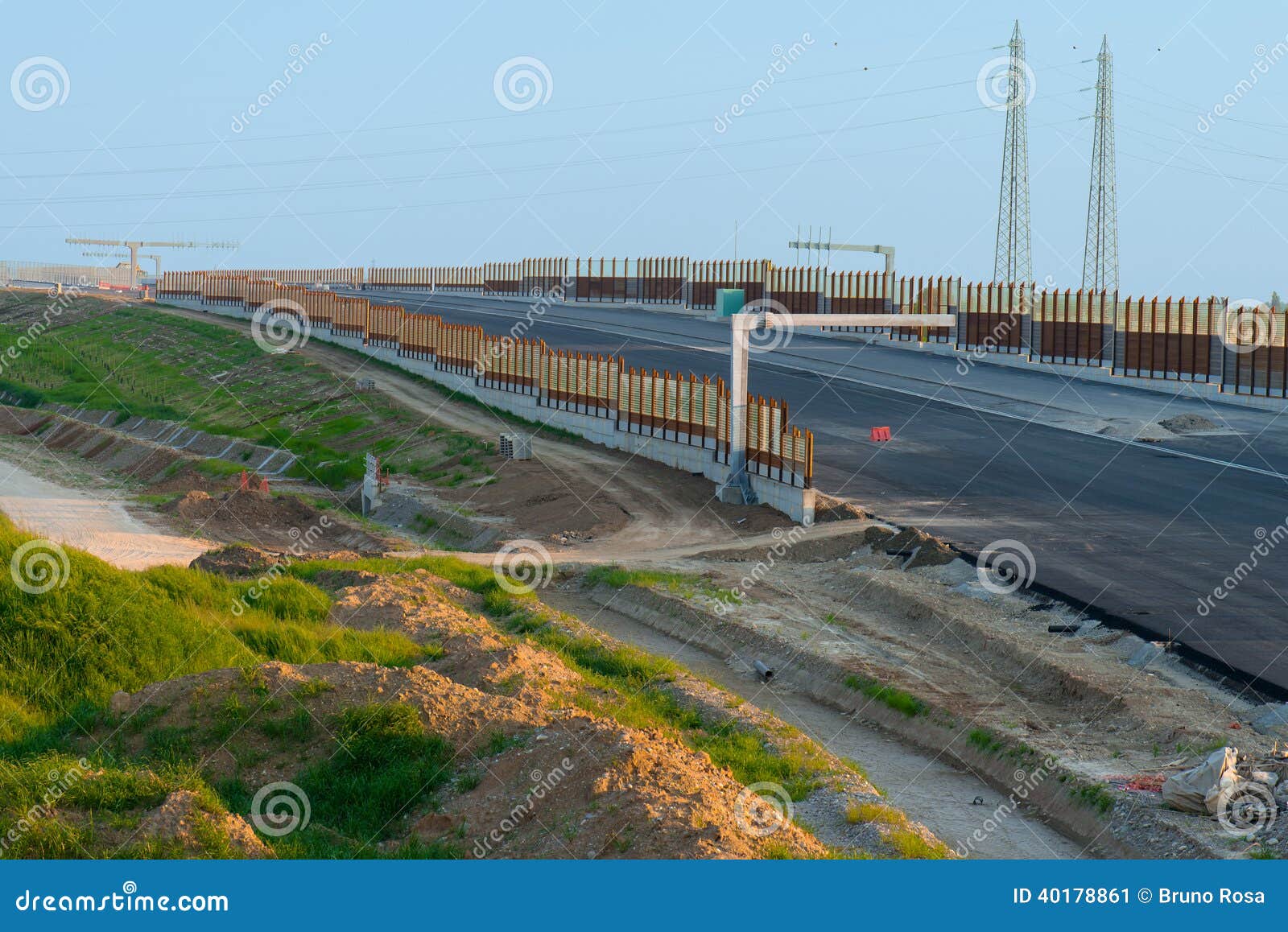 Road under construction stock image. Image of development - 40178861