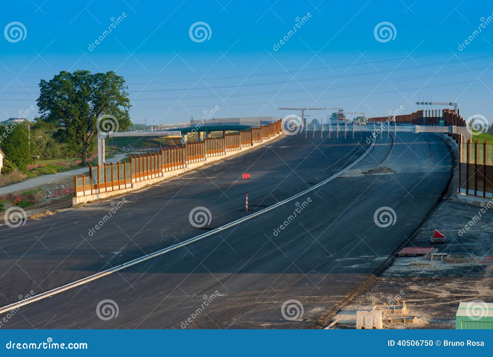 Road under construction stock photo. Image of crane, street - 40506750