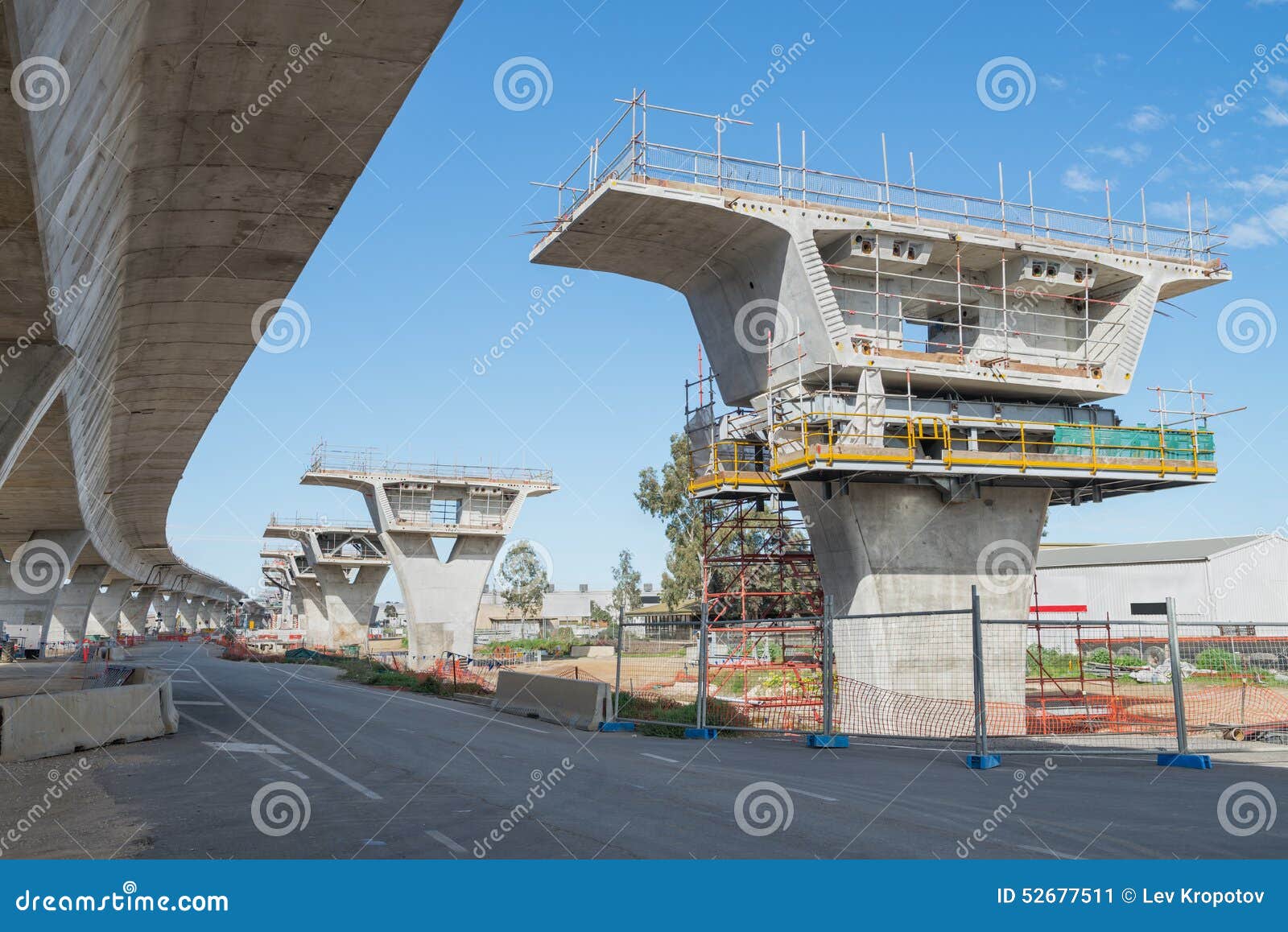 Road under construction stock image. Image of modernization - 52677511