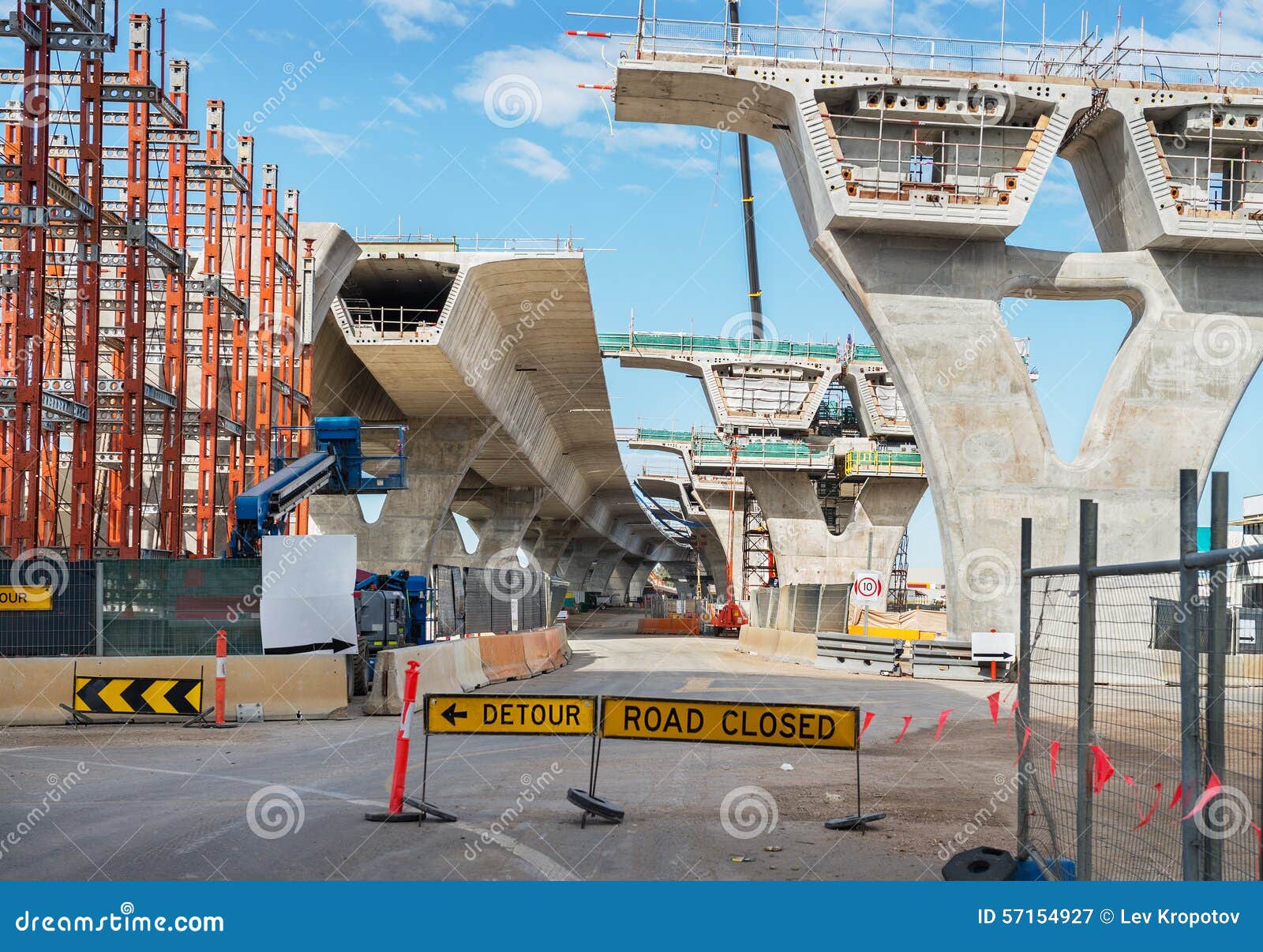 Road under construction stock image. Image of iron, fragment - 57154927