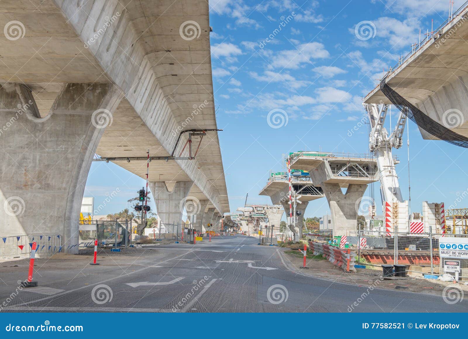 Road under construction stock image. Image of increase - 77582521
