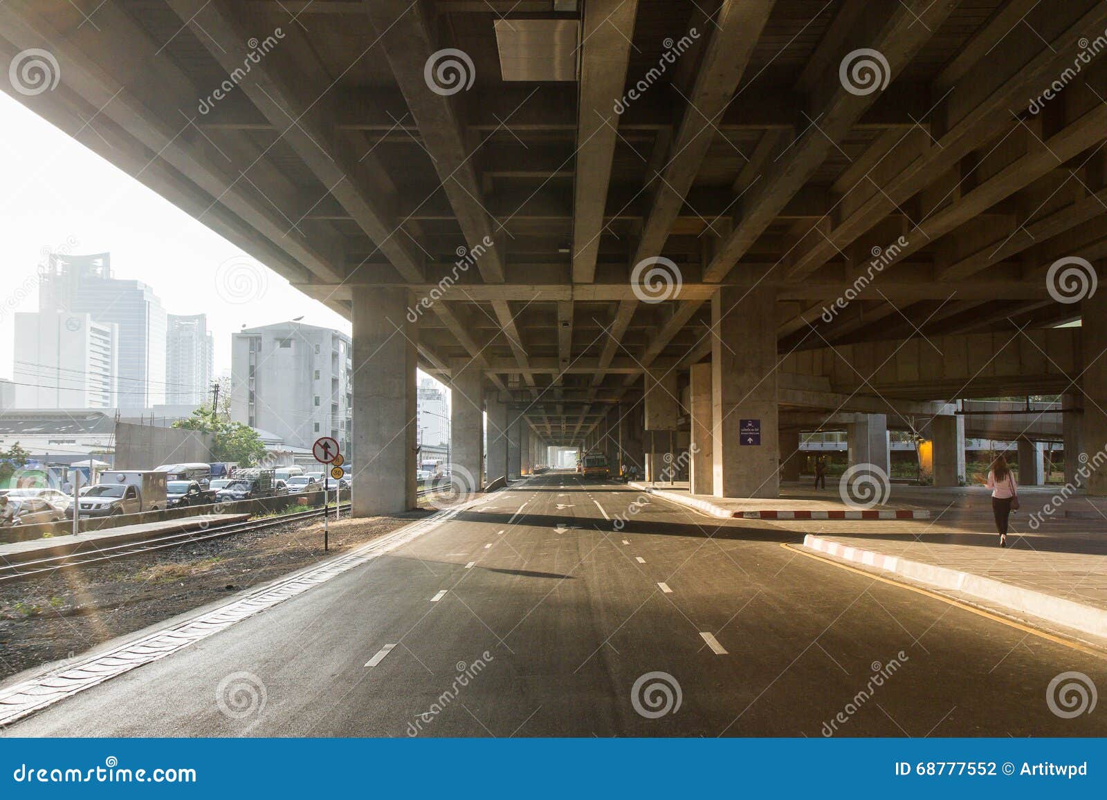 Road Under MRT stock photo. Image of bangkok, business - 68777552