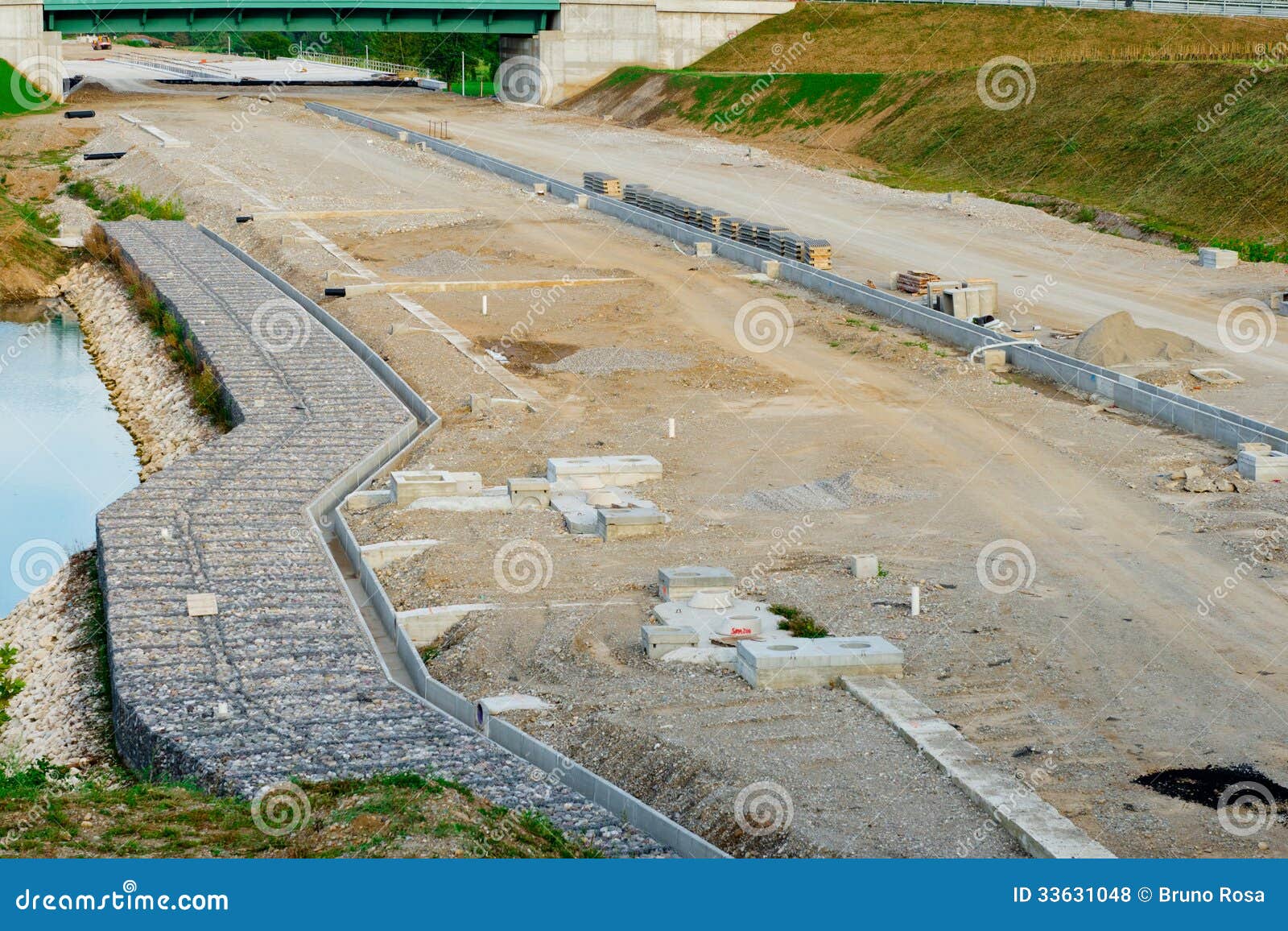Road under reconstruction stock photo. Image of highway - 33631048