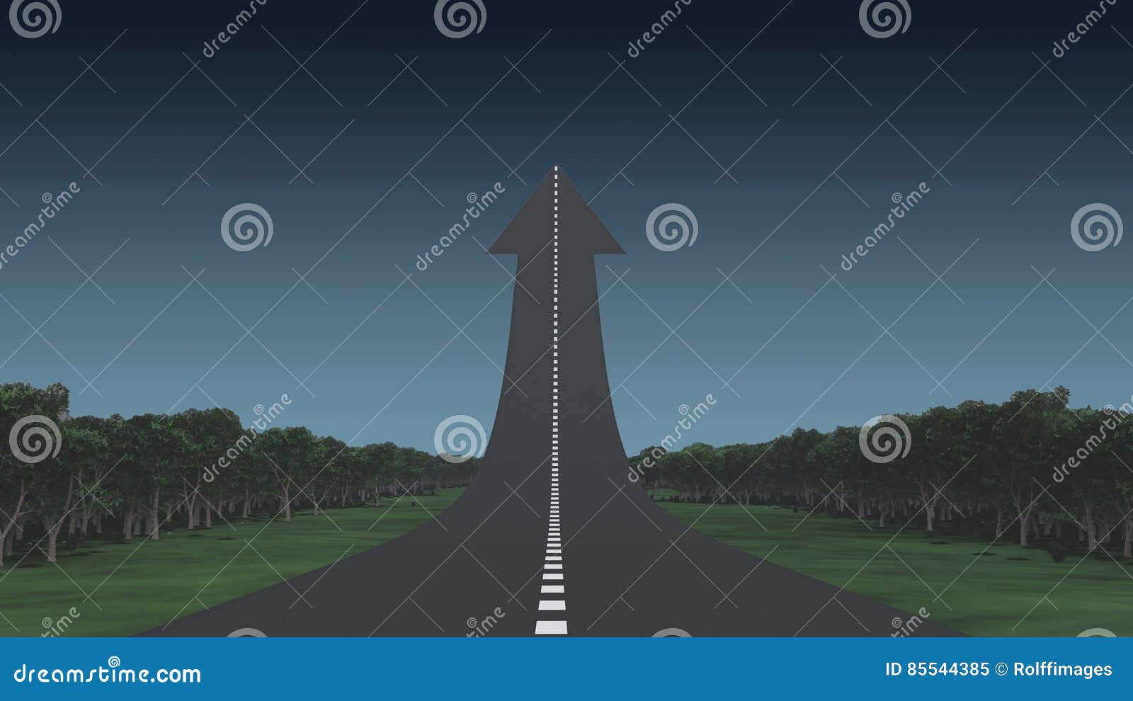 Road Up stock illustration. Illustration of opportunity - 85544385