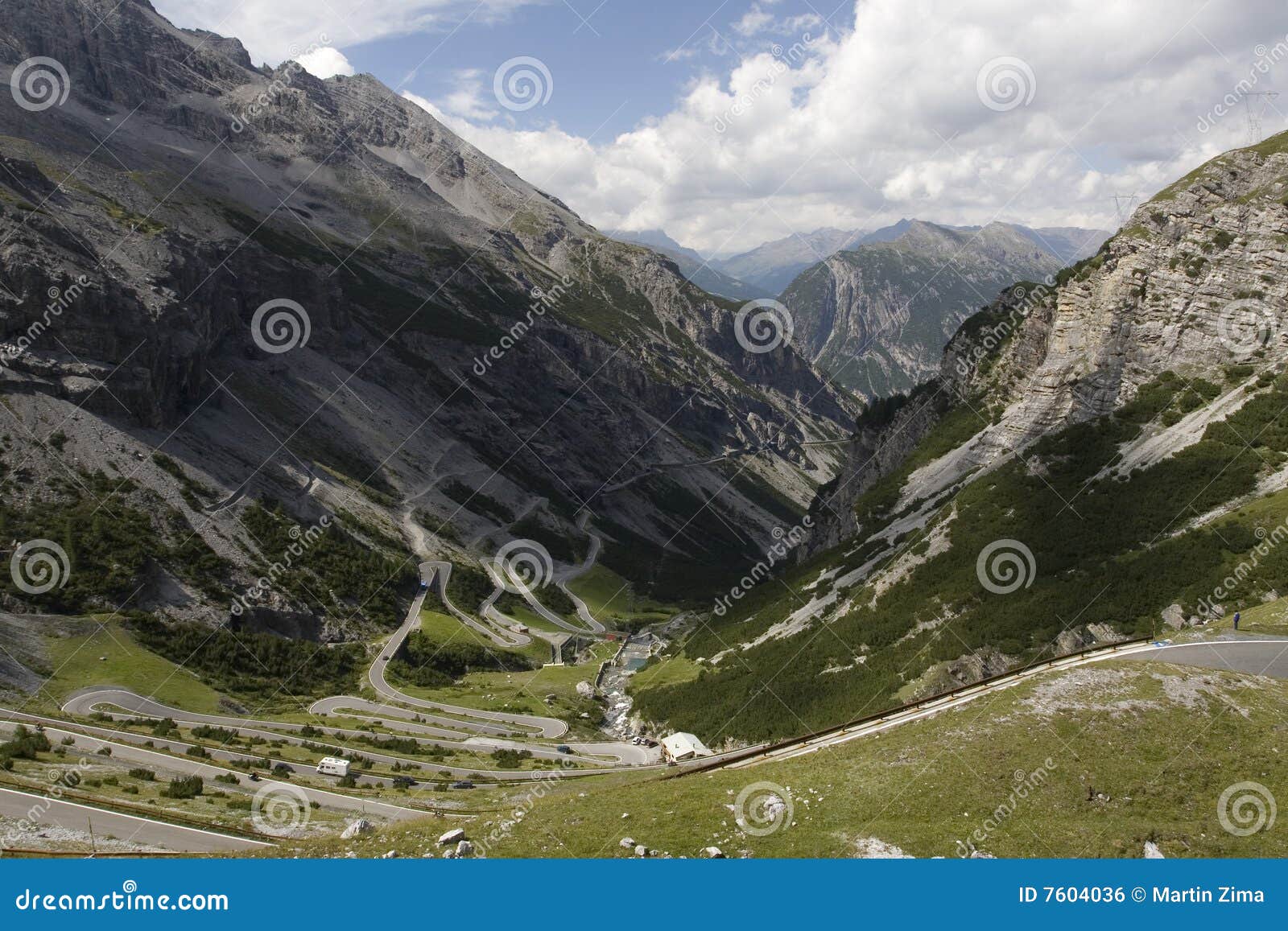 Road Up from Bormio To Passo Stelvio Stock Photo - Image of mountains ...