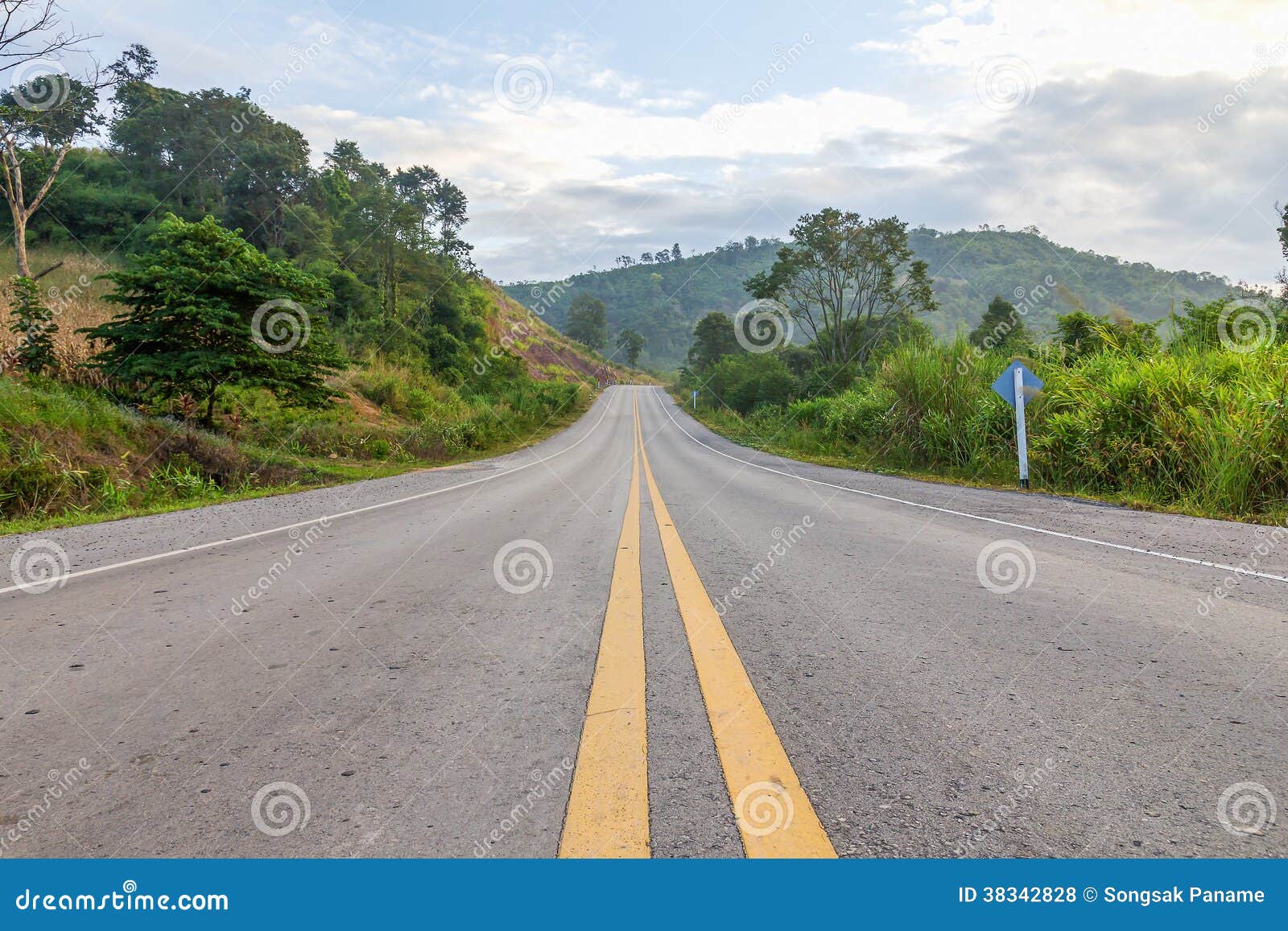 The road up the mountain stock photo. Image of travel - 38342828