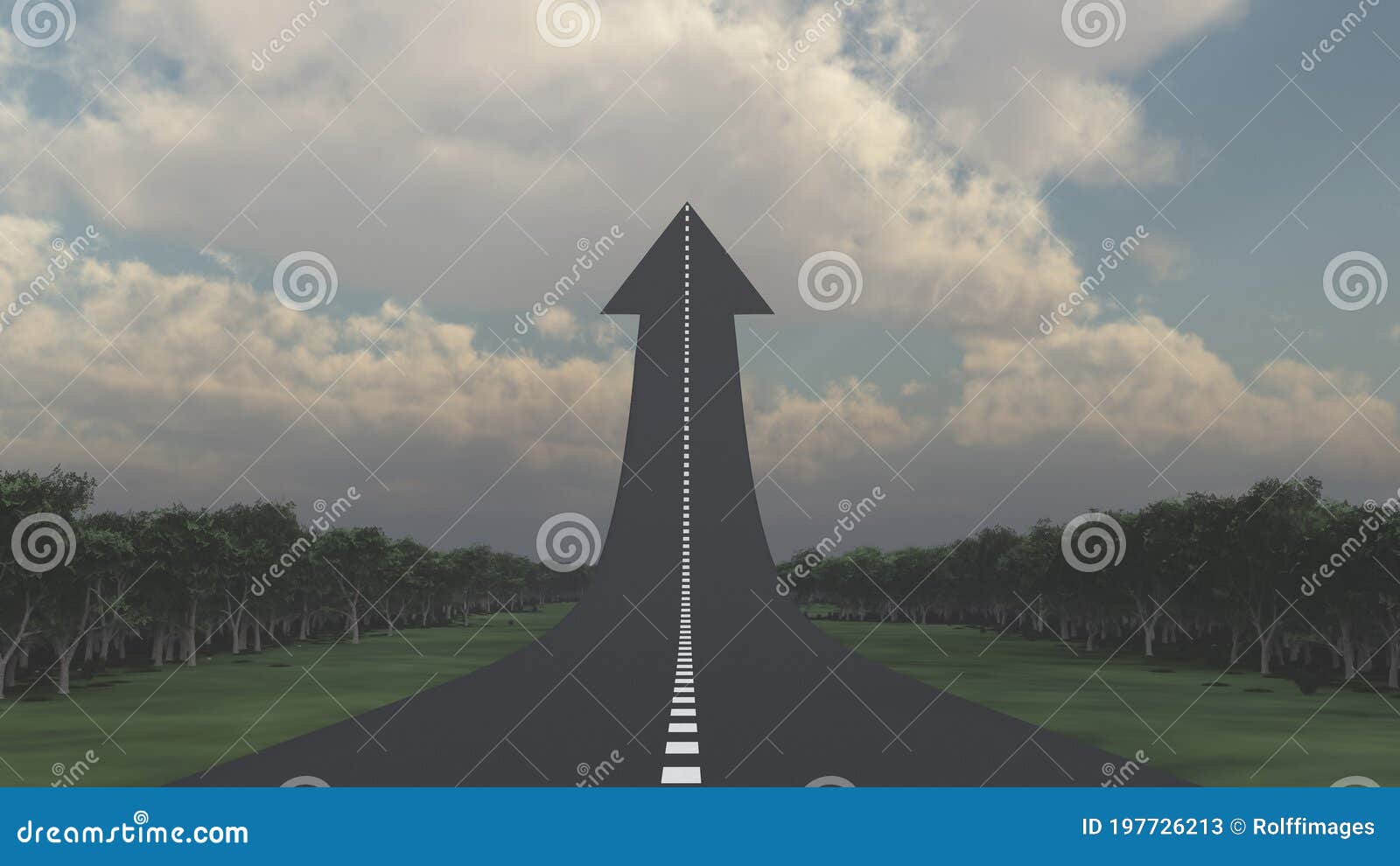 Road Up stock illustration. Illustration of inspire - 197726213