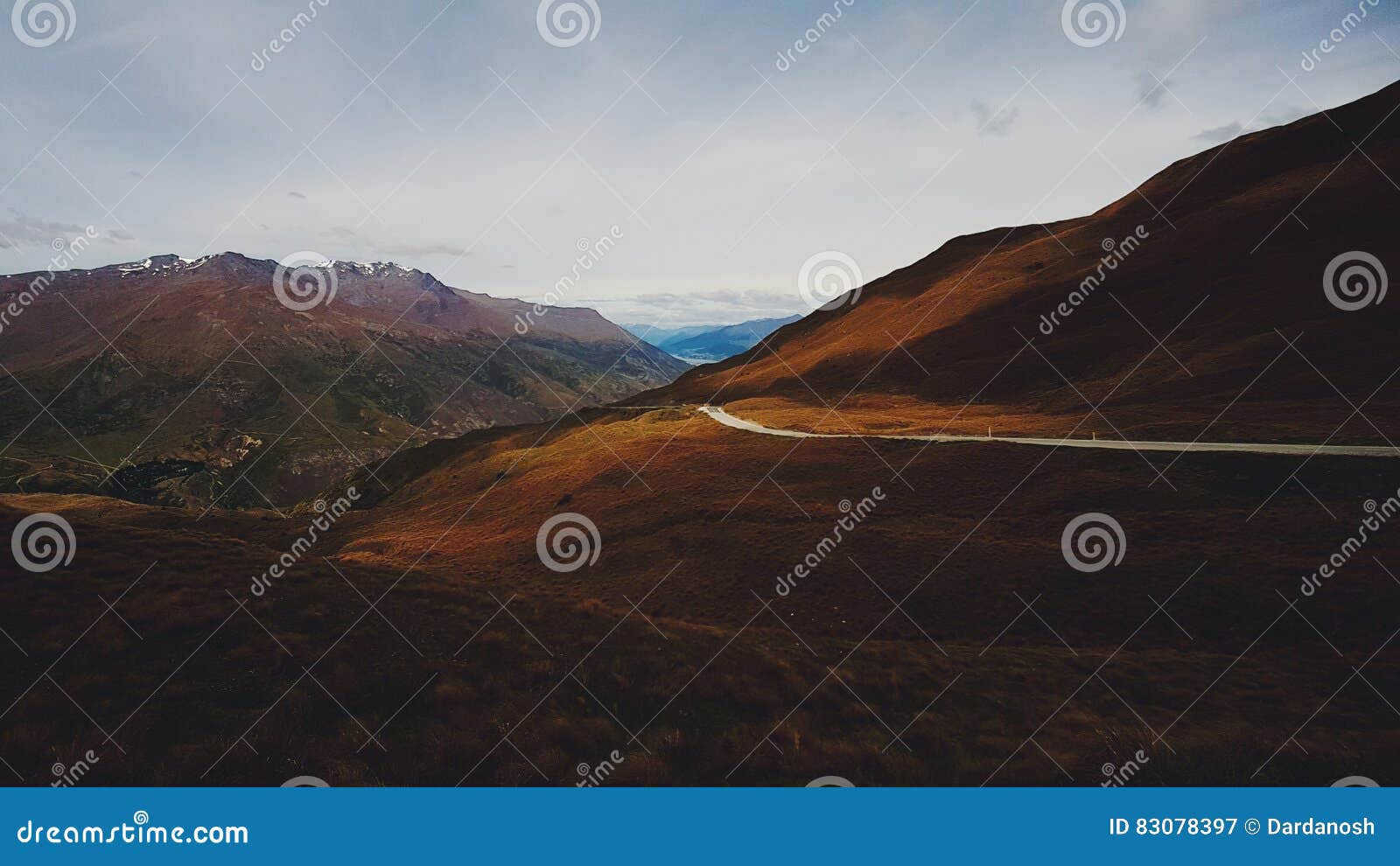 A road through a valley stock image. Image of seaside - 83078397