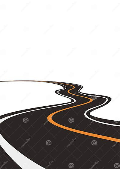 Road(vector) stock vector. Illustration of fast, exhiliration - 7255558