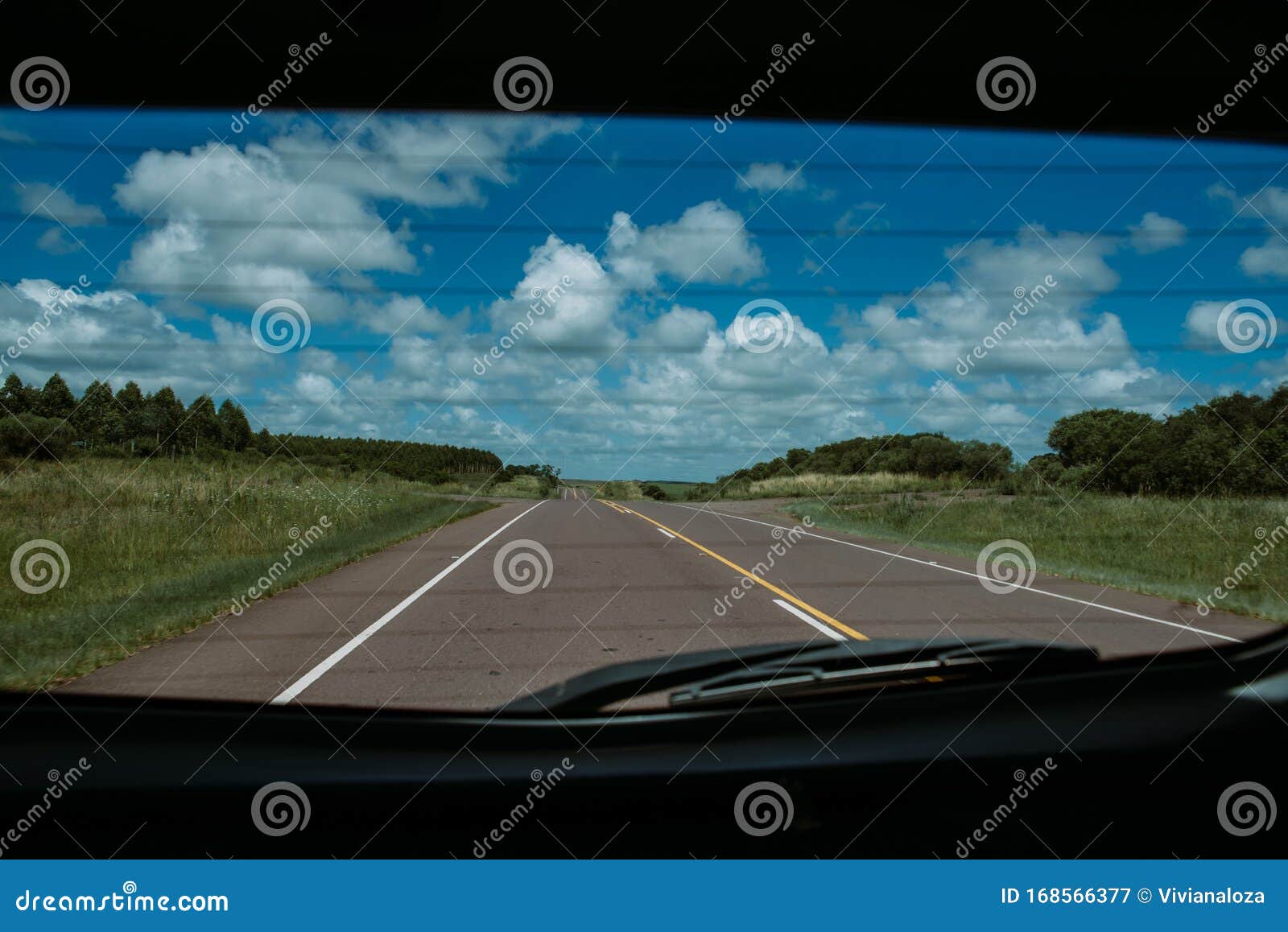 Road back view of the car stock image. Image of summer - 168566377