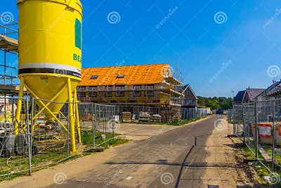 Road View of the Construction Site in Rucphen, the Netherlands, 6 May ...