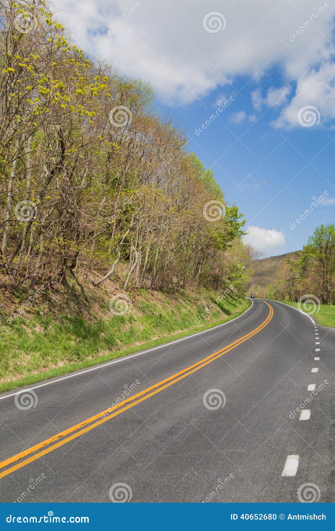 Road View in Mountains in Virginia Stock Photo - Image of outdoor ...