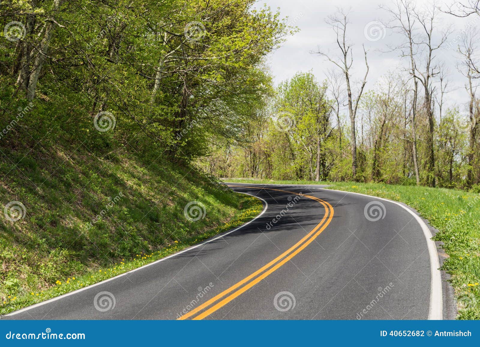 Road View in Mountains in Virginia Stock Photo - Image of virginia ...