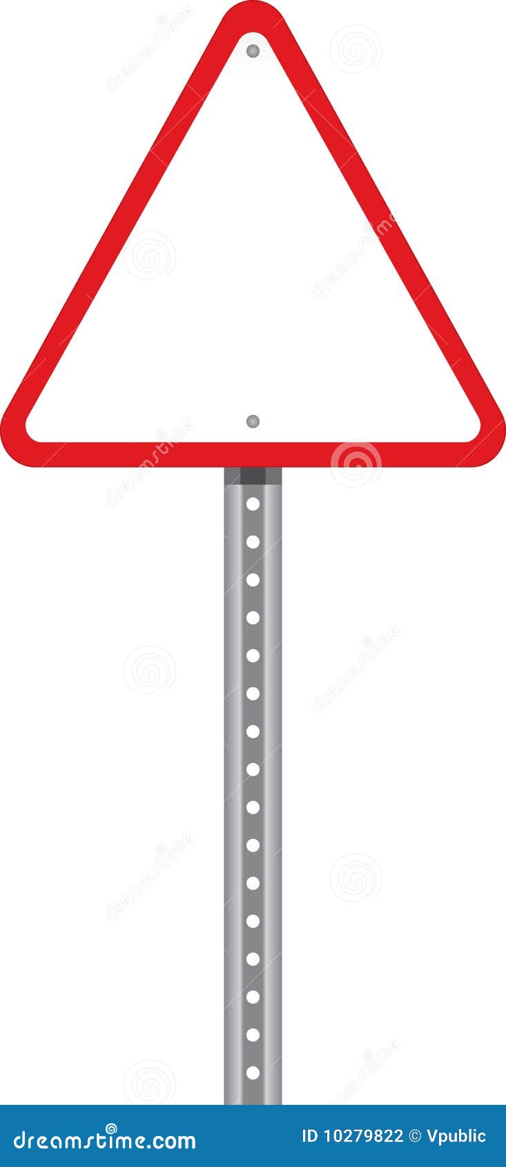 Road Warning Sign stock vector. Illustration of painting - 10279822