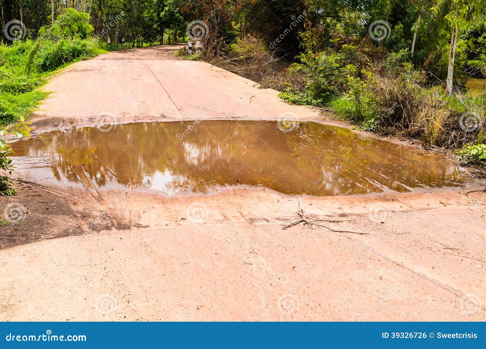 Road and water stock photo. Image of green, countryside - 39326726